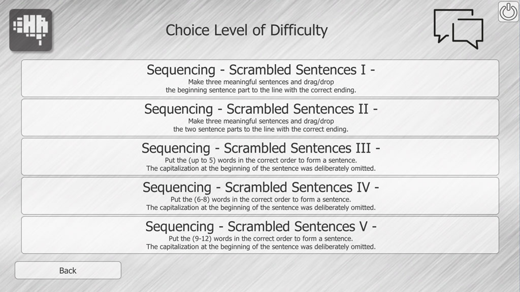 Sequence It - Sequences - HeadApp Cognitive Rehabilitation