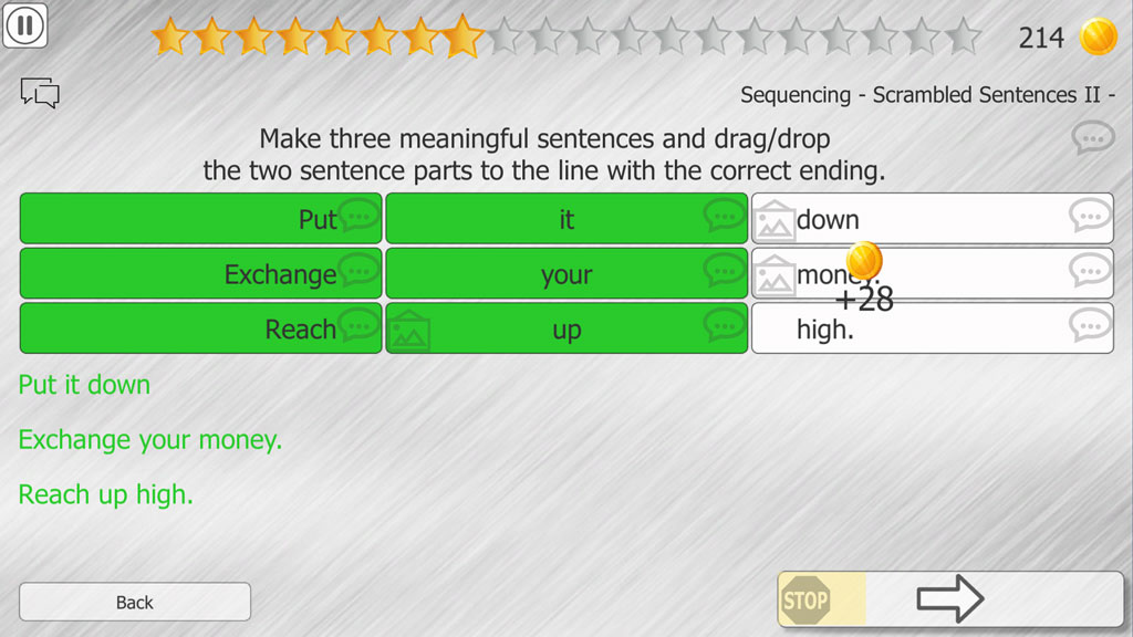 Sequence It - Sequences - HeadApp Cognitive Rehabilitation