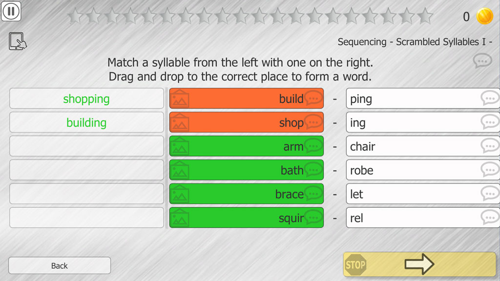 Sequence It - Sequences - HeadApp Cognitive Rehabilitation